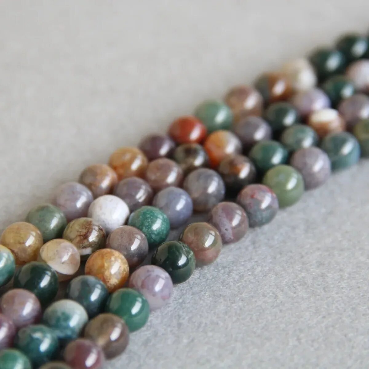 Бусины из агата, яшмы и оникса 6 8 10 12 мм 10 мм