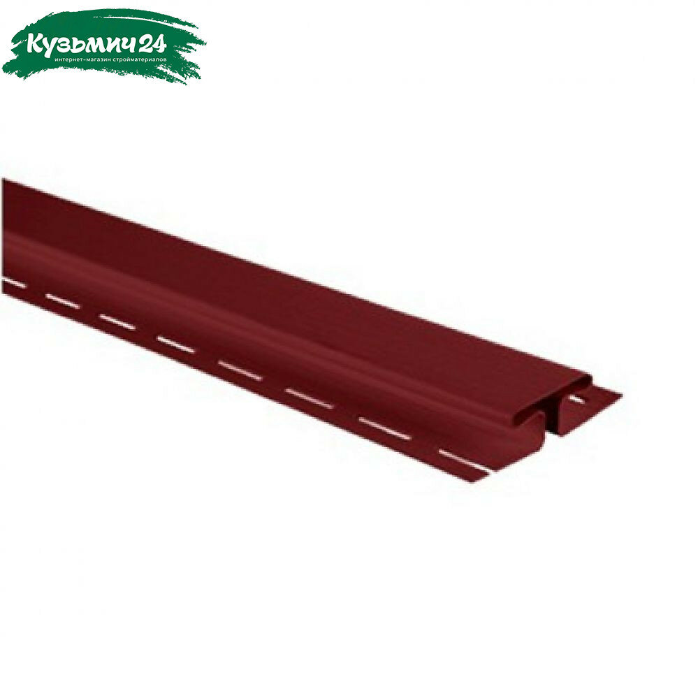 Сайдинг планка соединительная Красная (акрил), 1 шт.