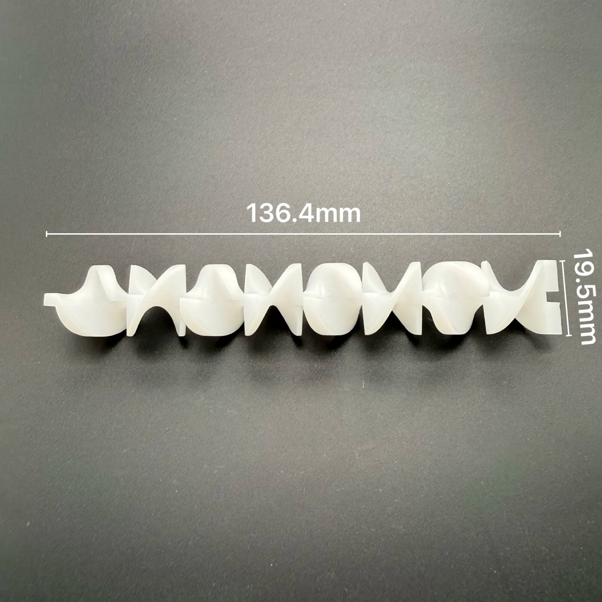 Статические миксерные элементы FLATWORLD, 10 шт, пластик, белый POM-20-8G