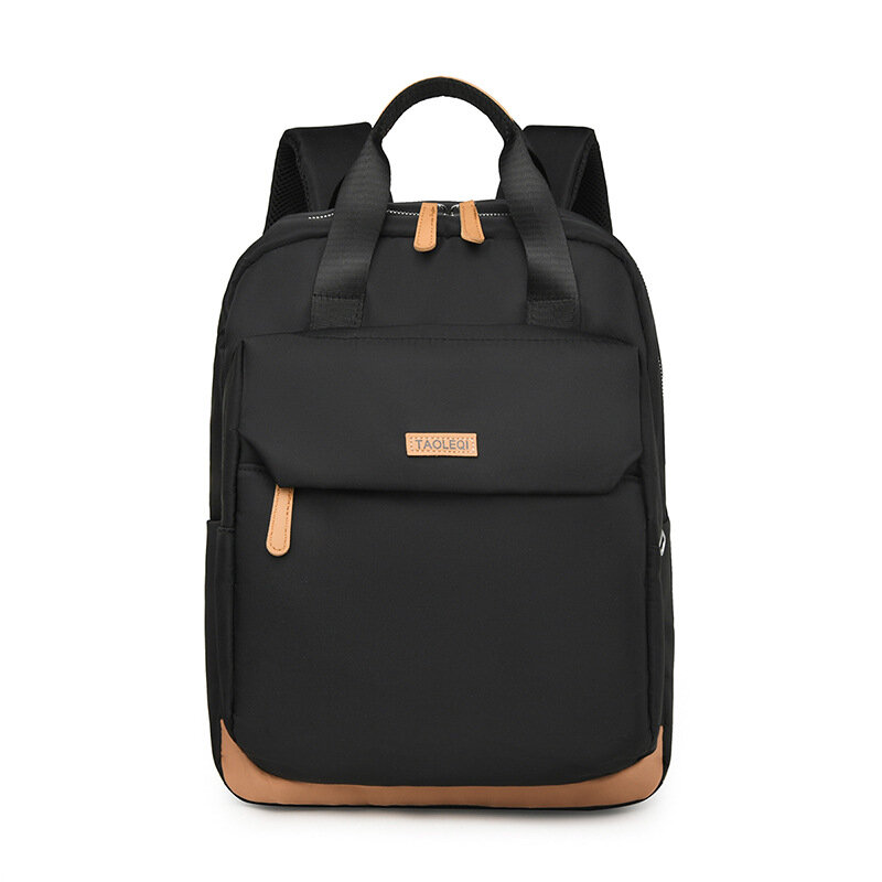 Рюкзак, черный, для студентов, легкий, модный, большой емкости