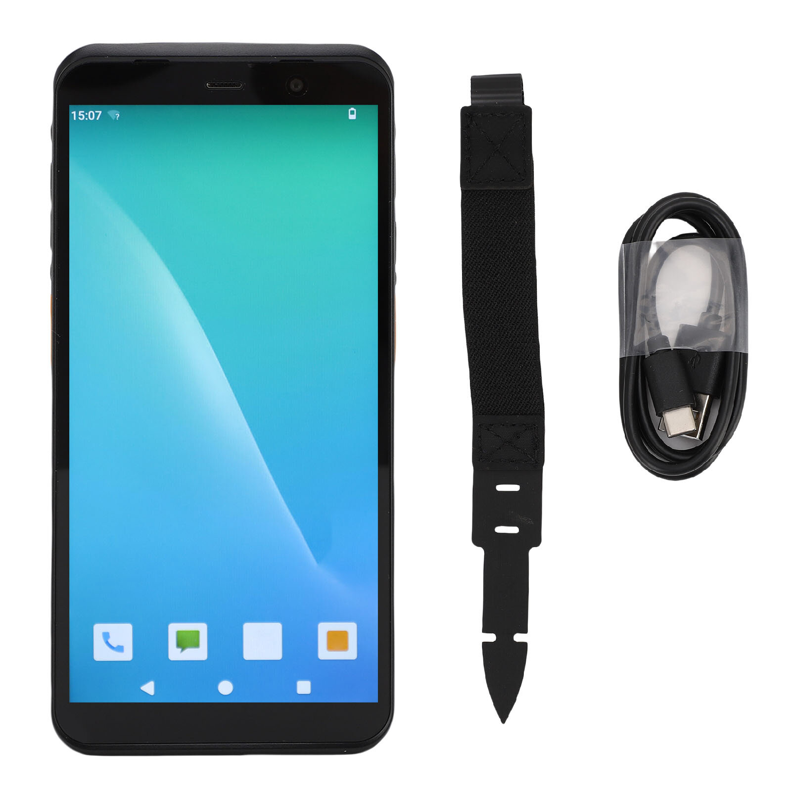 Руночный компьютер Scanner Scanner Scanner для Android 14 Wi -Fi 4G LTE 6 -дюймовый сенсорный экран 1D 2D QR -сканер для логистики Retail