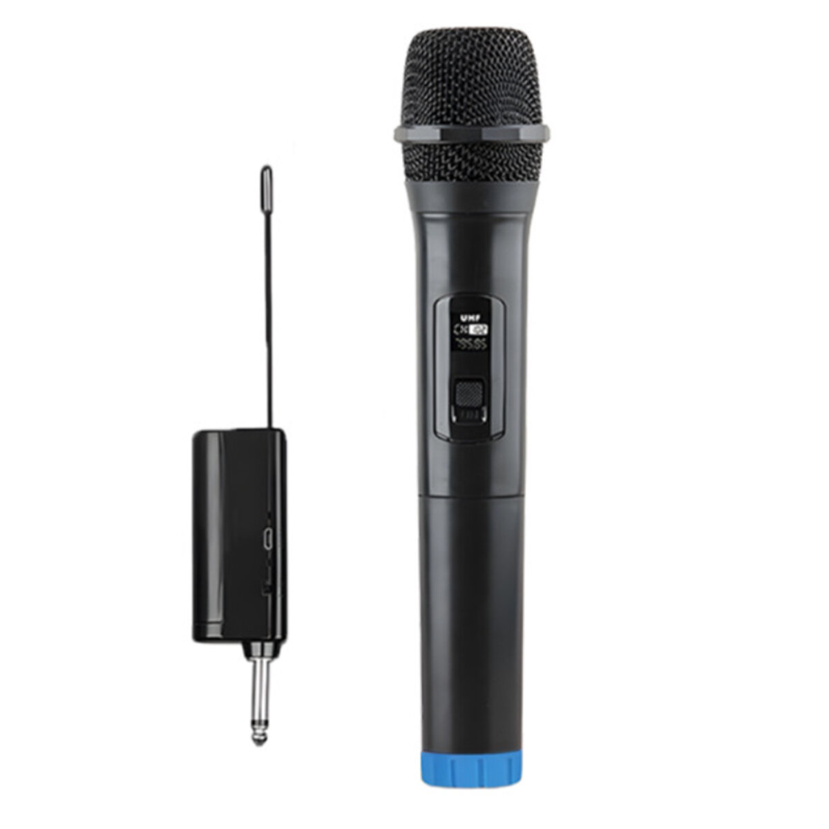 Беспроводной Микрофон: VHF 210-270 МГц С Автоподключением Для Чистого Звука - Эргономичный Дизайн С Дисплеем Для Мониторинга Сигнала И Батареи Приемник С Комплектом Для Караоке, Вечеринок И Выступлений