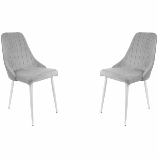 Комплект стульев M-group милан Классика белый, серый (2 шт)