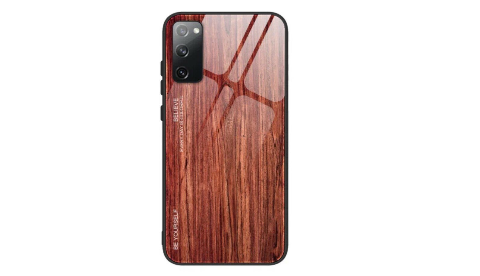 Силиконовый чехол-бампер MyPads для Samsung Galaxy S21 (SM-G991) с закаленным стеклом для телефона с дизайном под дерево