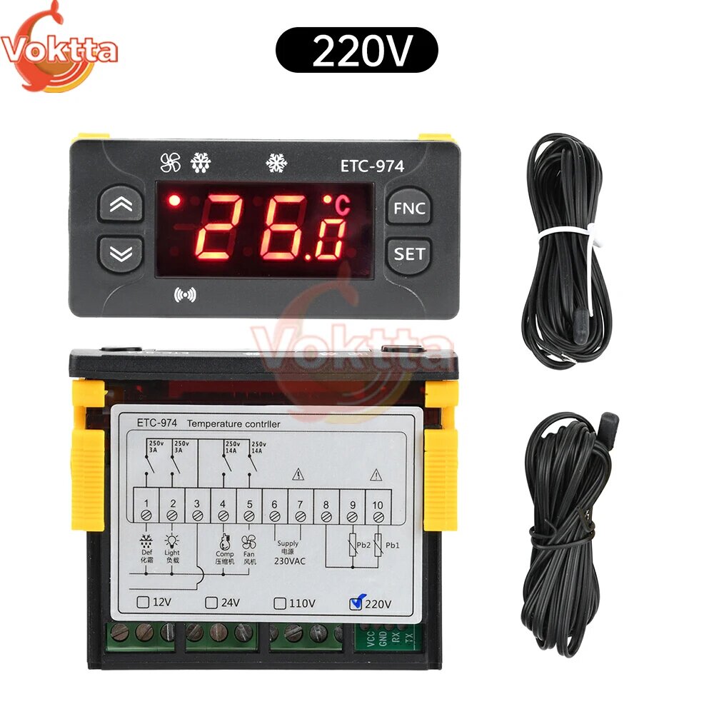 Терморегулятор ETC-974, 220V