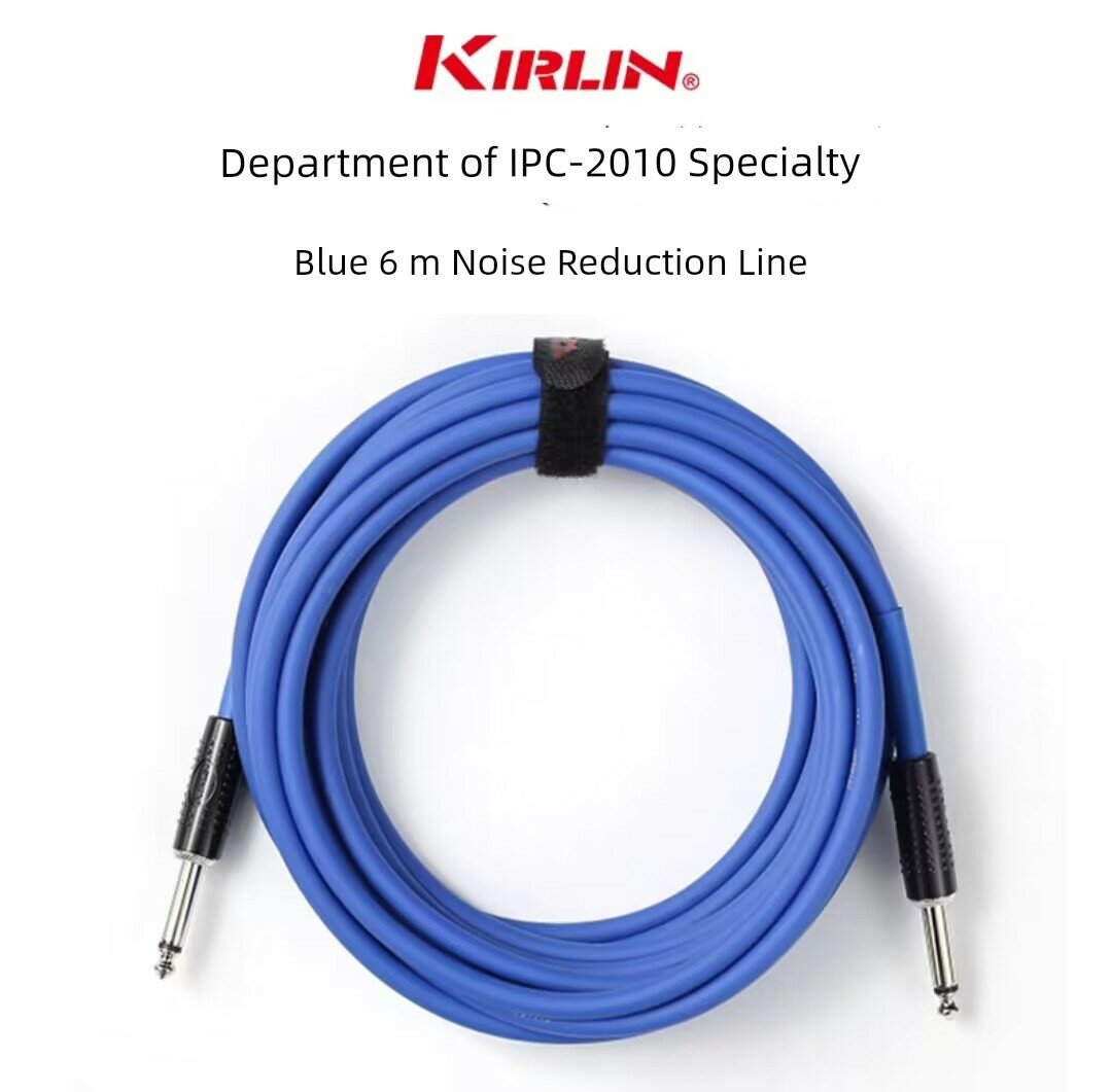 Электрогитарный кабель Kirlin с шумоподавлением, высококачественный аудиокабель, деревянный корпус, эффектор для