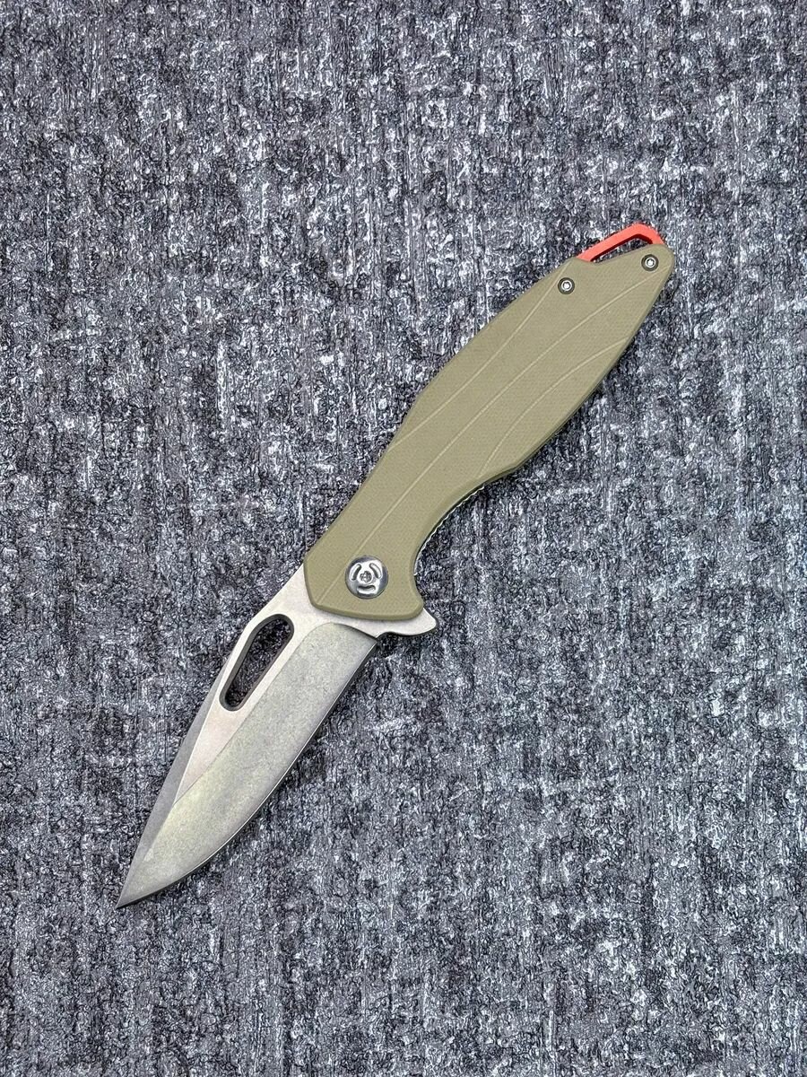 Складной нож флиппер COMBAT хаки 20 см