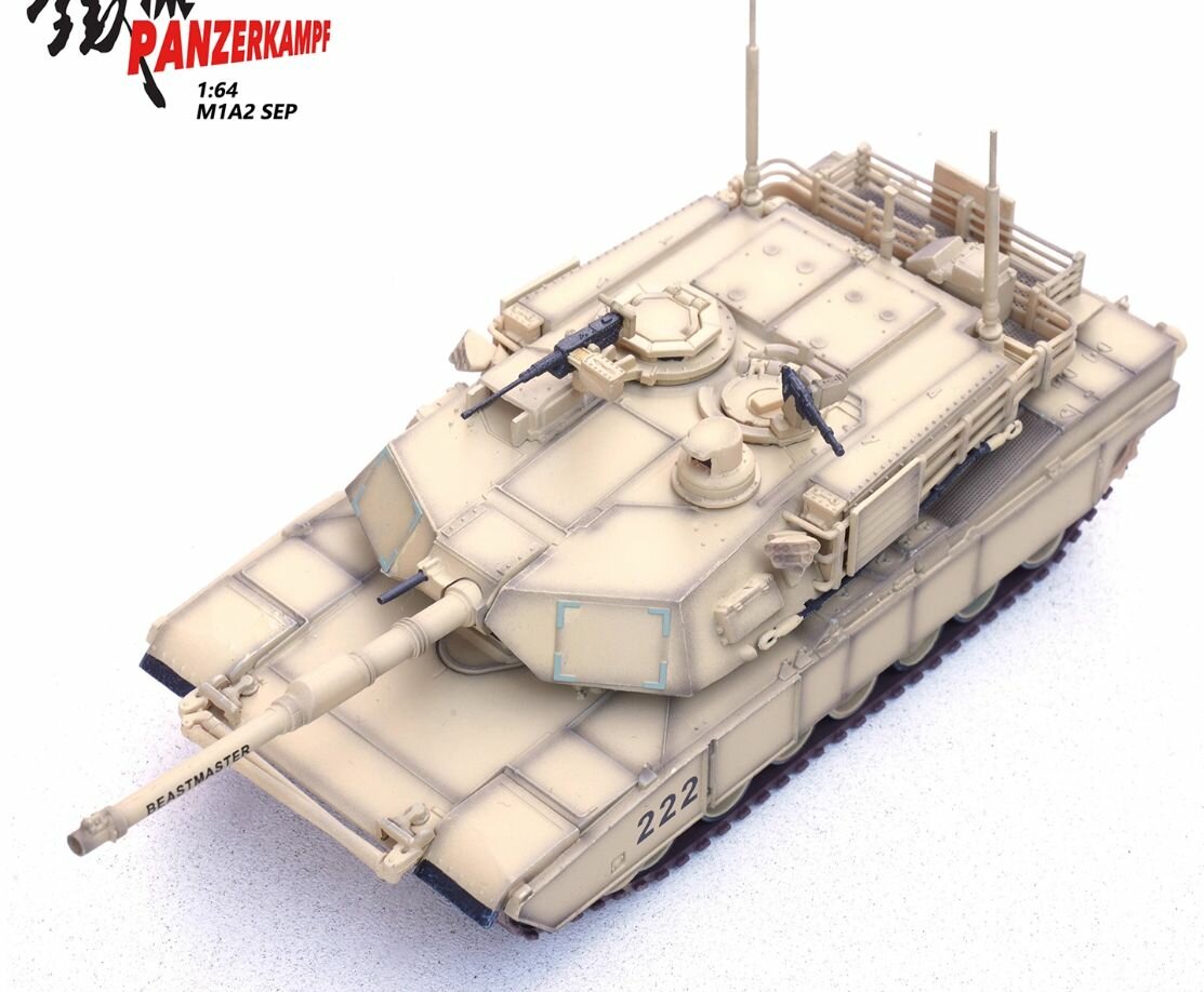 Железный поток T-MODEL M1A2SEP основной боевой танк, 1/64, командная машина 3-го батальона 67-го бронетанкового полка, готовая модель с металлическим корпусом и подвеской