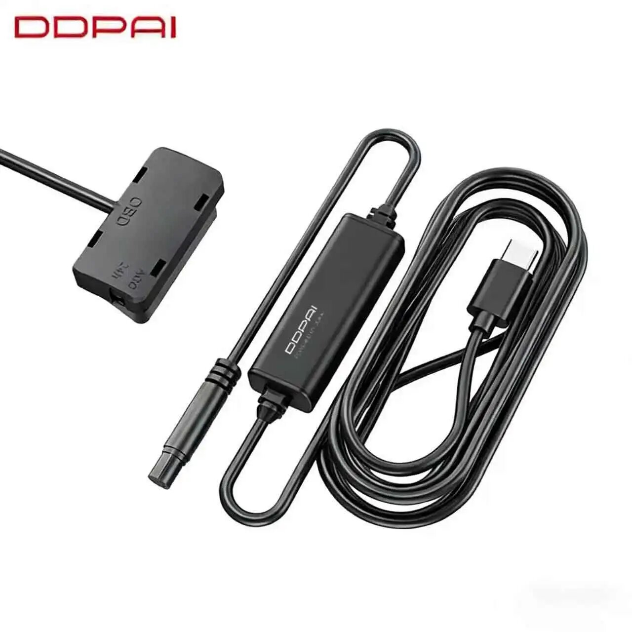 Комплект для подключения DDPAI к OBD2 (жесткое подключение) для видеорегистраторов DDPAI Z40/Z50/N5 DUAL/Z60 Pro/Z90, кабель для парковки с портом Type-C, круглосуточный мониторинг парковки