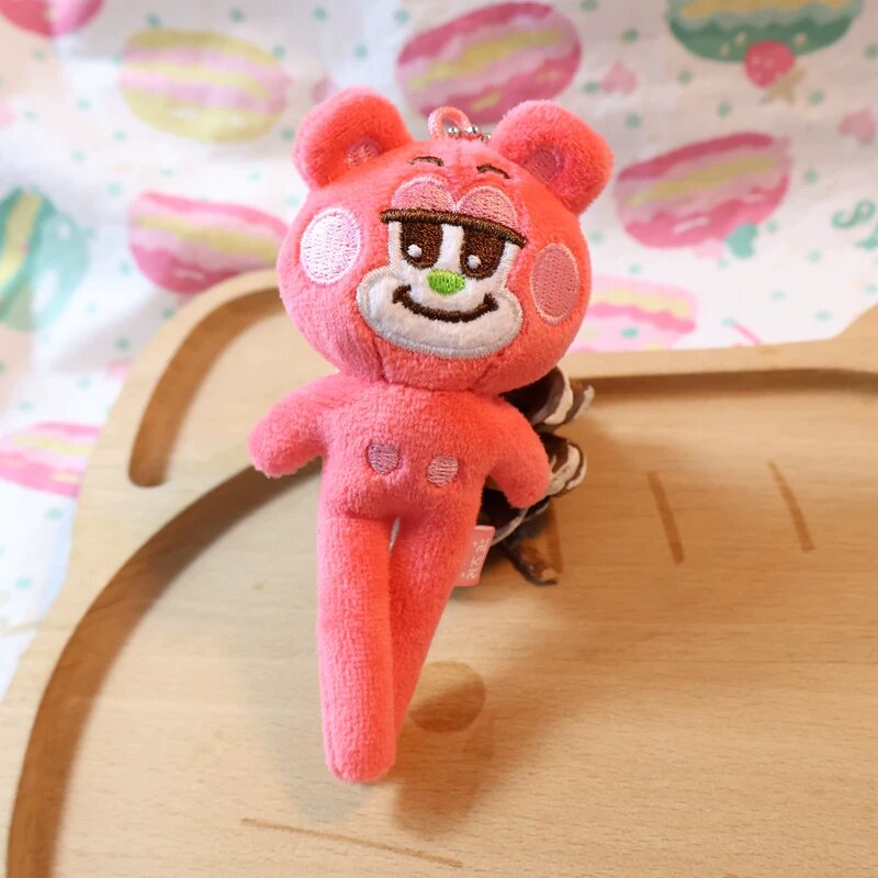 Плюшевый брелок RIIZE Jotaro на подставке, Dragon Stone, Rabbit Cat, Chestnut Button, 8cm шт. в наличии [Каштановая