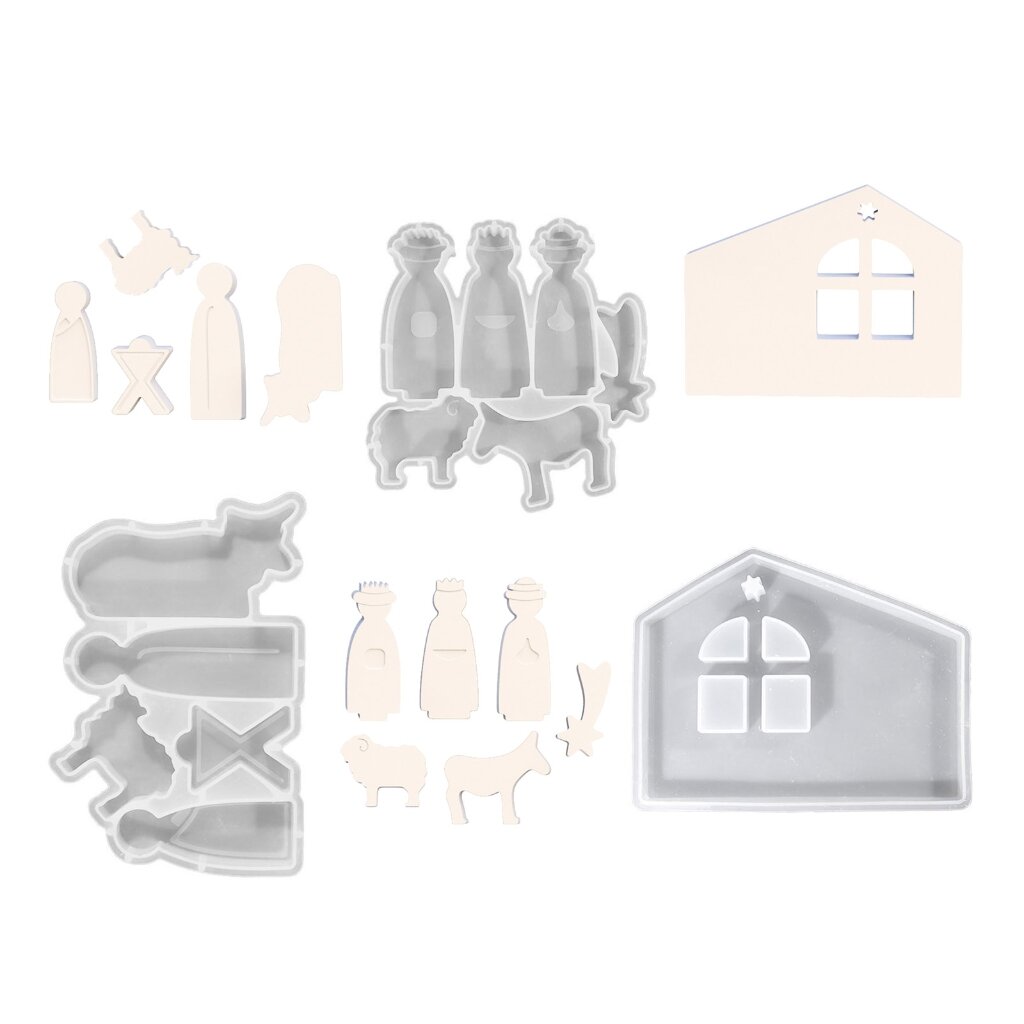 Прочный набор силиконовых форм для Рукоделия, Формы для изготовления Молитвенных свечей и мыла, гибкие и легко моющиеся конструкции