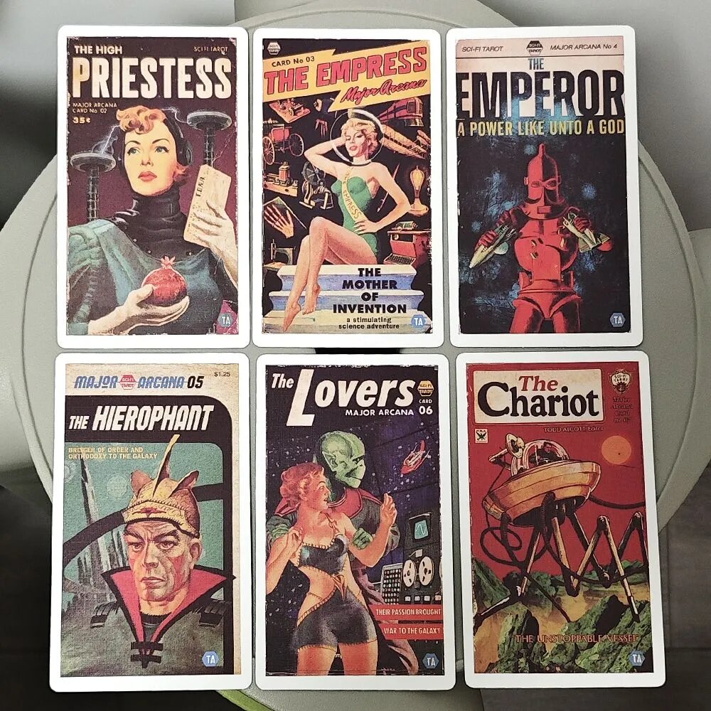 Карты Таро Todd Alcott's Sci-Fi Tarot Full 78-Card Tarot Deck Картон — фото 1