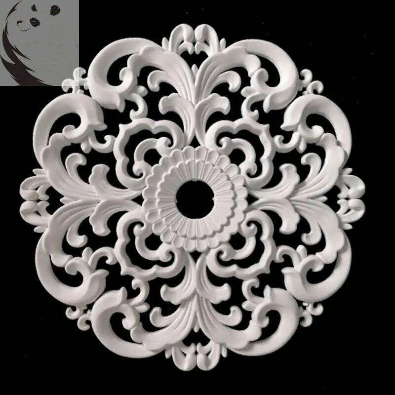 Розетка потолочная инжекционная под люстру/ Подходит для резных декораций на стенах/ мебели