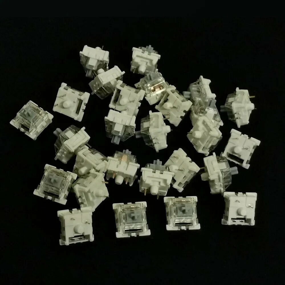 Игровая клавиатура Outemu Silent серый Переключатели свитчи для клавиатуры-100 шт, серый