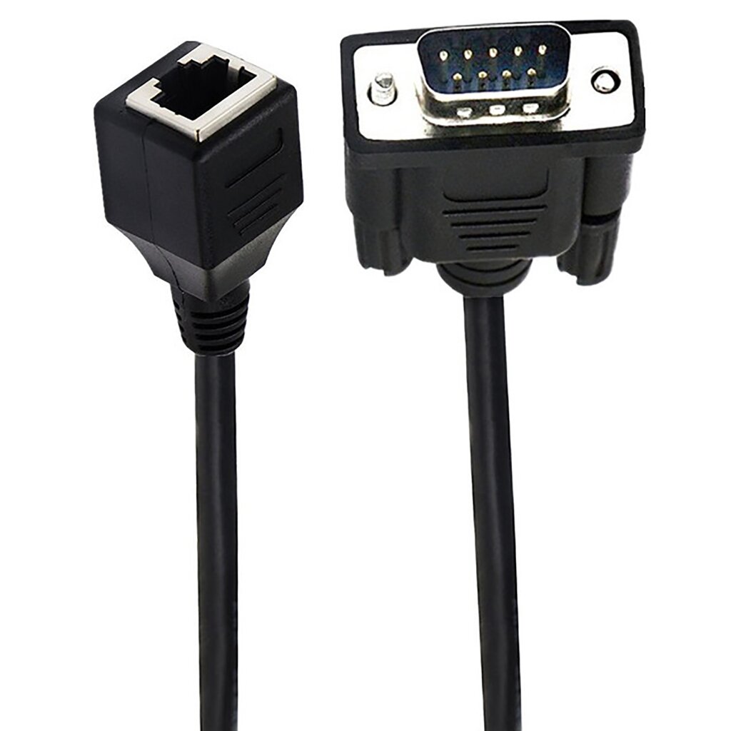 Гибкий адаптер DB9 9-контактный порт на RJ45 для легкого подключения устройств