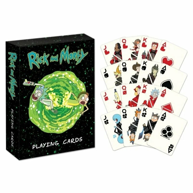 Карты игральные Рик и Морти / Rick and Morty колода 54шт