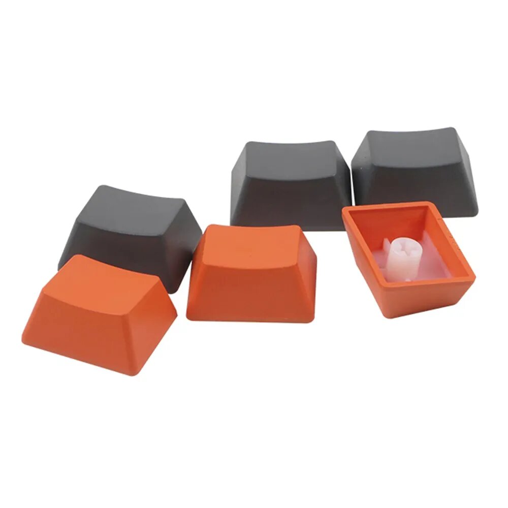 OEM R1 1.25U оранжево-серый PBT без выгравированного колпачка для ключей