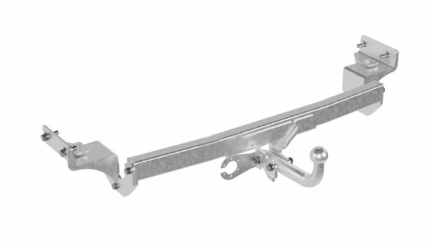 Фаркоп (тягово-сцепное устройство) (оцинкованный) съемный квадрат HYUNDAI Solaris 2010-2017/ KIA RIO III хетчбек