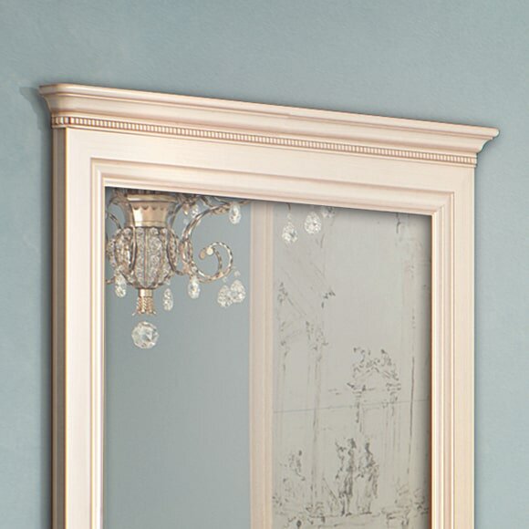 Карниз К-1 для вешалки или зеркала Джоконда Крем, классический стиль, Miassmobili