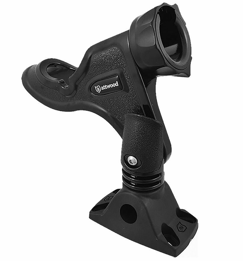 Держатель удилища "Attwood", универсальный монтаж, черный (10010191)