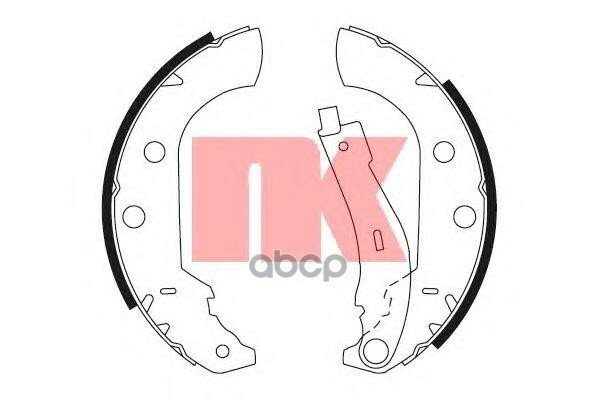 Колодки тормозные барабанные Citroen Xsara Peugeot 405 96- Nk арт. 2719642
