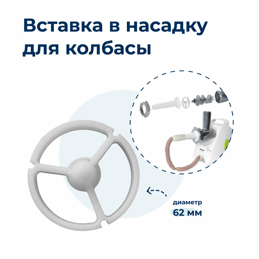 Вставка в насадку для колбасы для мясорубки Zelmer 86.3103