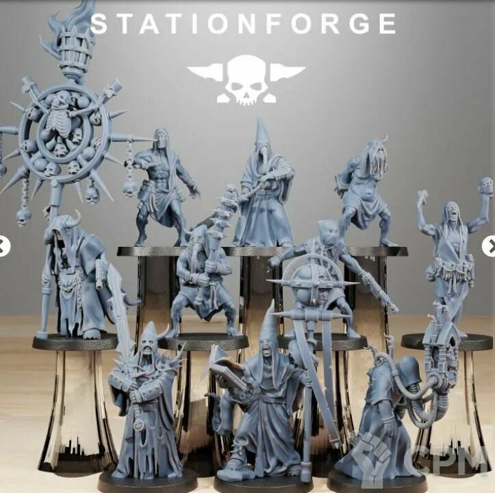 Warhammer Chaos Cultists Procession/Процессия культистов хаоса