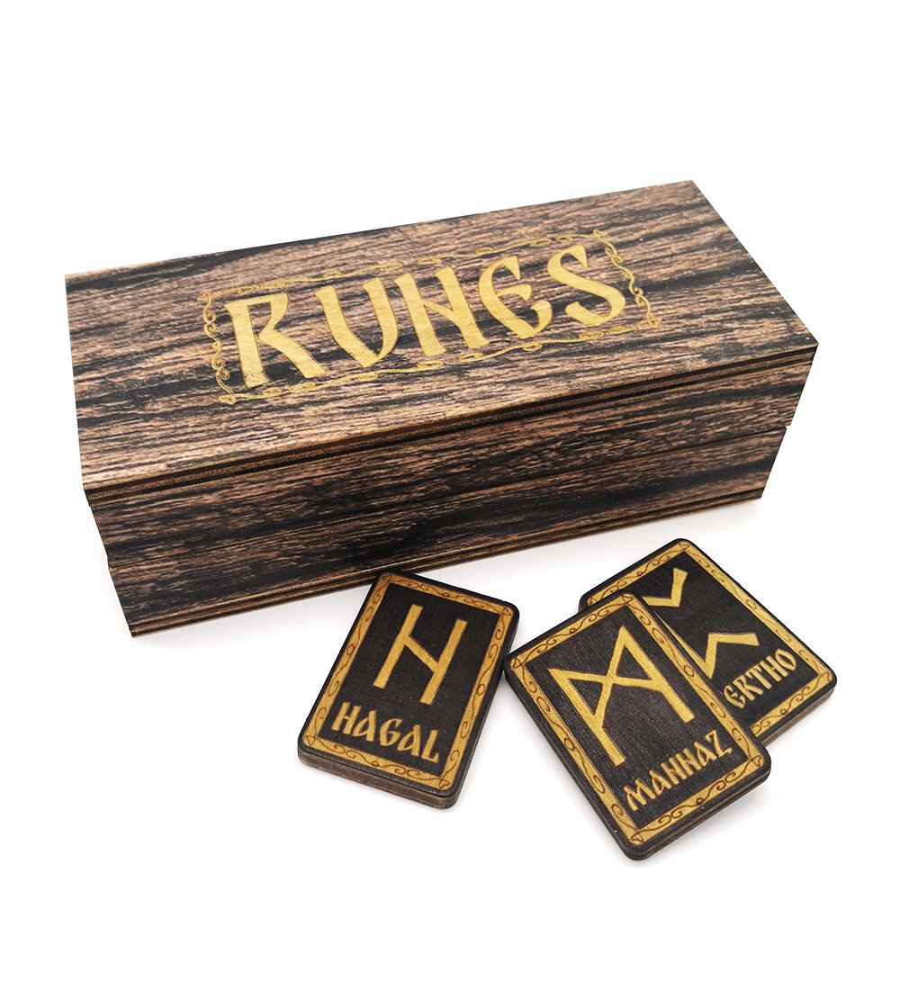 Набор прямоугольных скандинавских рун