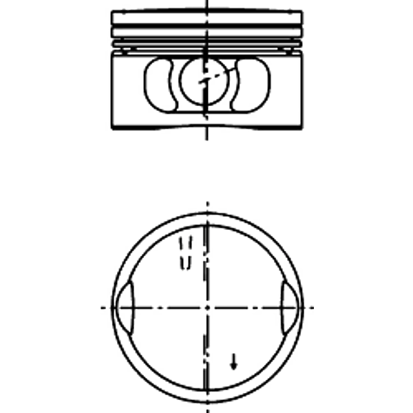 KOLBENSCHMIDT 99 942 620 (99942620_KS) поршень d82.5x1.2x1.5x2 +0.5\ Audi (Ауди) a4 / a6 / a8, VW Passat (Пассат) 2.8i 30v v6 amx / apr