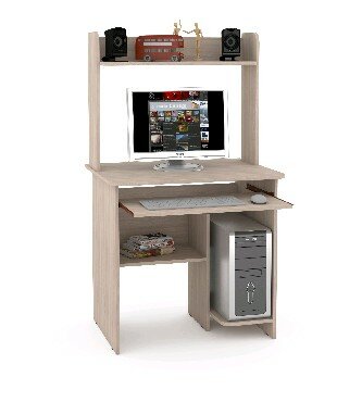 Мебель-комплекс Стол компьютерный СК-01Н Шимо Ясень Cветлый (1 пак)