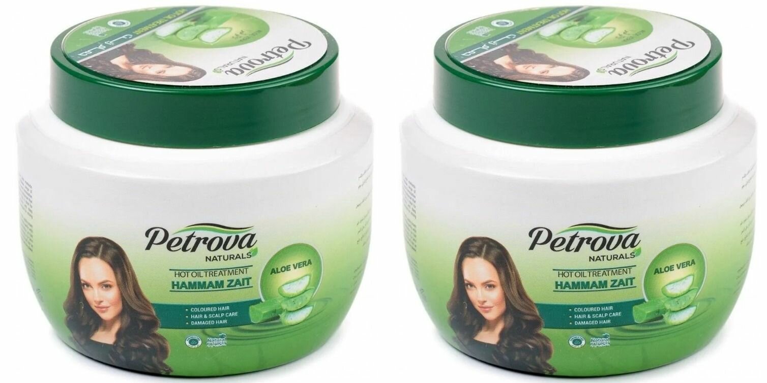 Petrova Маска-хамам для волос "Увлажняющая", с Aloe Vera, 500 мл, 2шт