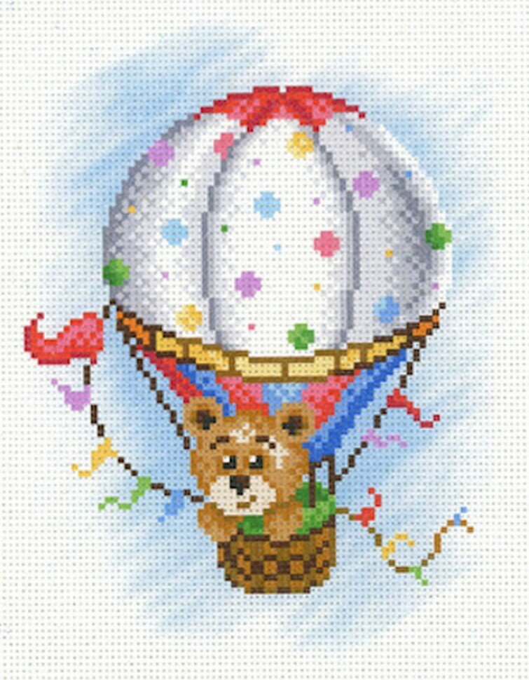 Канва с рисунком для вышивания М. П. Студия СК-102 За облаками, 21 x 30 см (Нитки в в комплект не входят.)