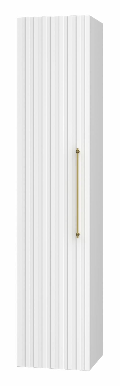 Шкаф - пенал Brevita Alicante 35 подвесной универсальный (белый)