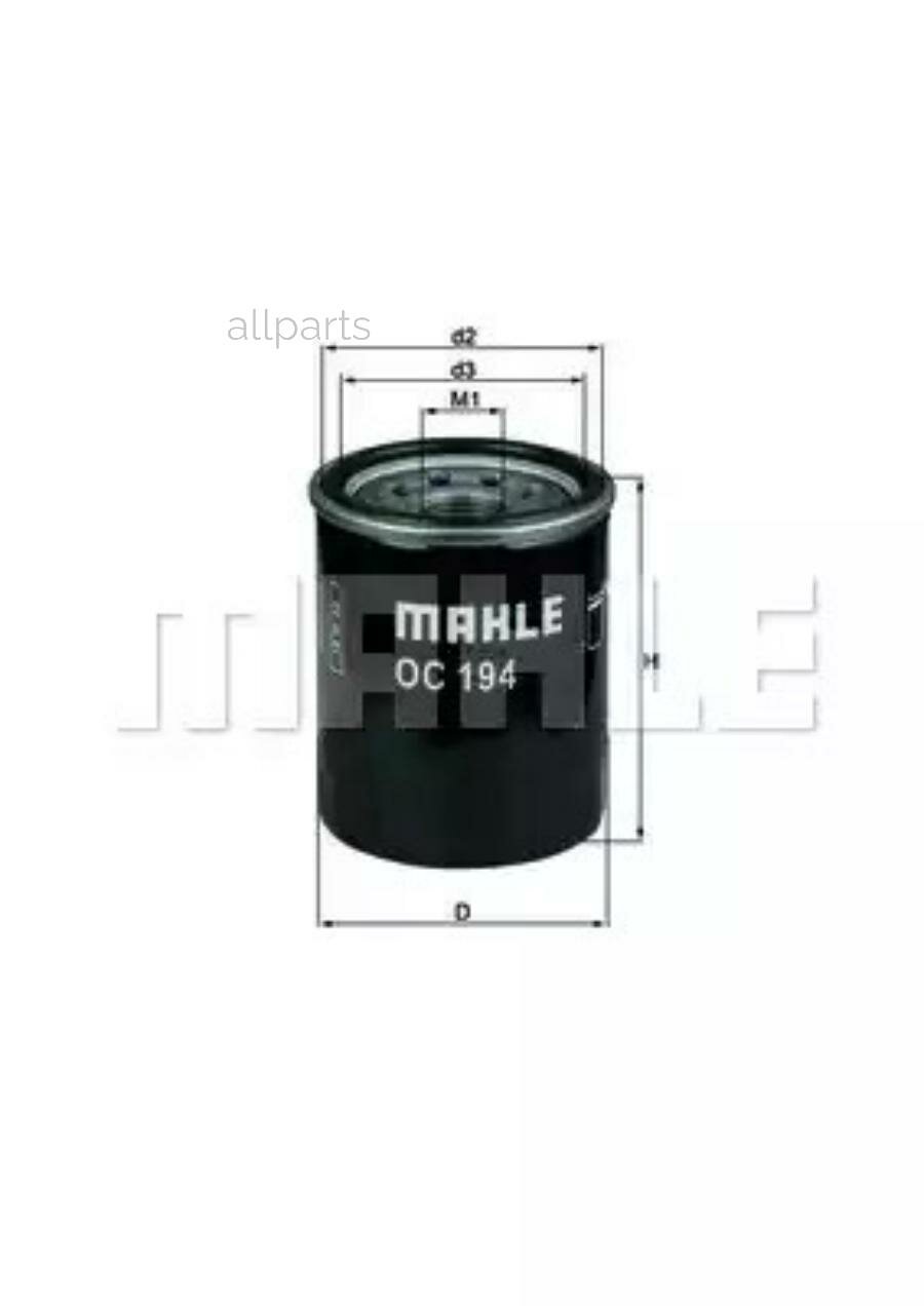 MAHLE OC194 фильтр масляный