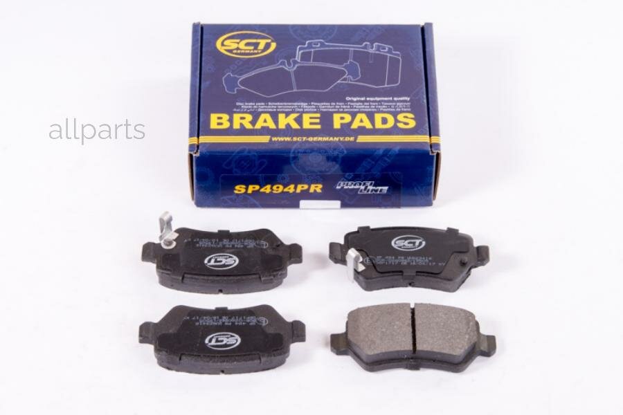 SCT GERMANY SP494 колод. торм. перед. KIA VENGA 10-/OPEL ASTRA G/H/ZAFIRA A/B 05-/08-/MERIVA A/B 03-/10-