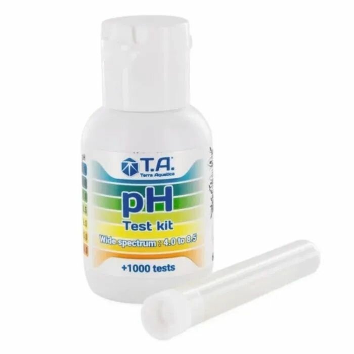 Жидкий тестер качества воды Terra Aquatica Liquid pH Test kit 4.0-8.5 (60 мл)