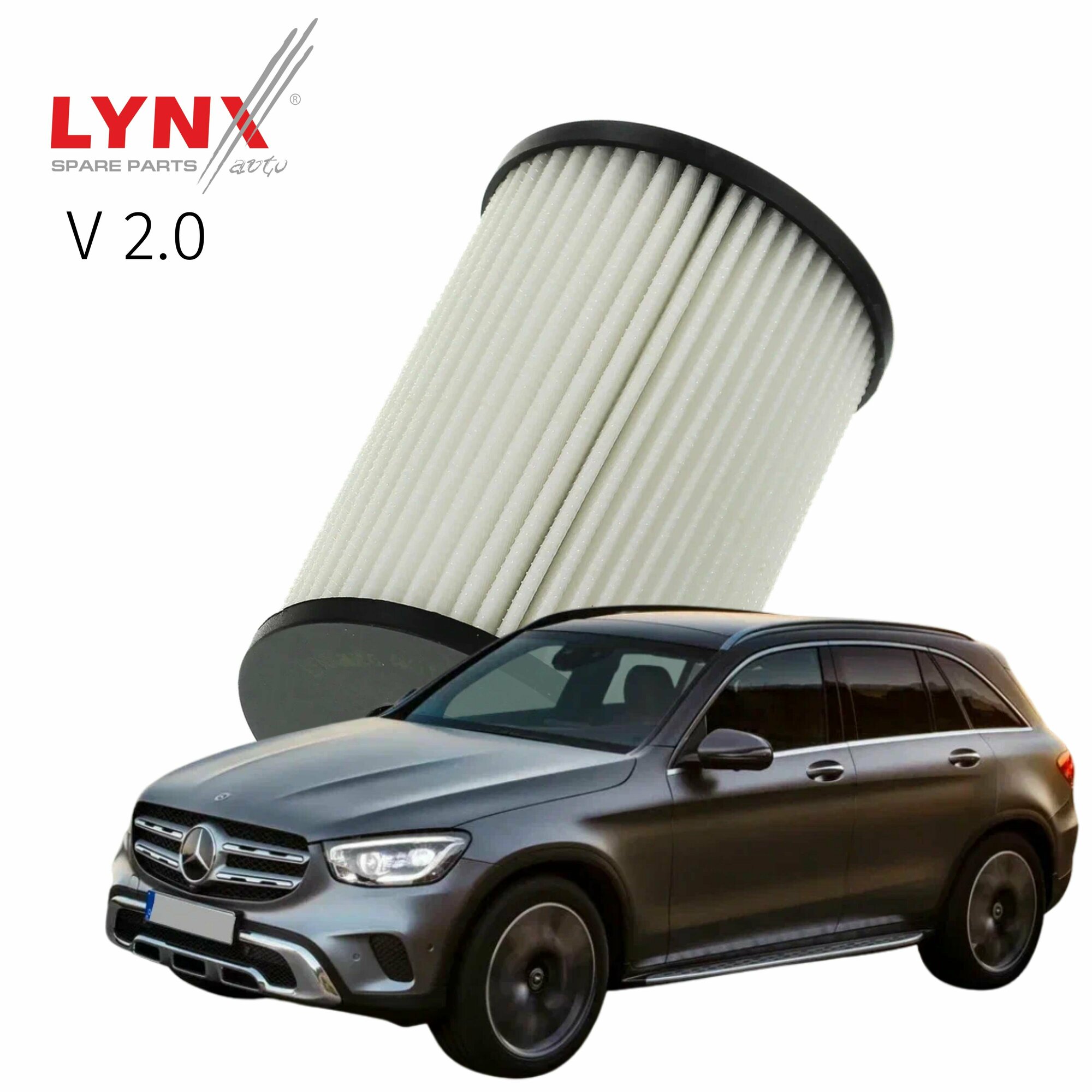 Фильтр масляный Mercedes-Benz GLC (1) / Мерседес ГЛС 2015 2016 2017 2018 2019 2020 2021 2022 V2 M 264 DE 20 AL / 1шт LYNXauto