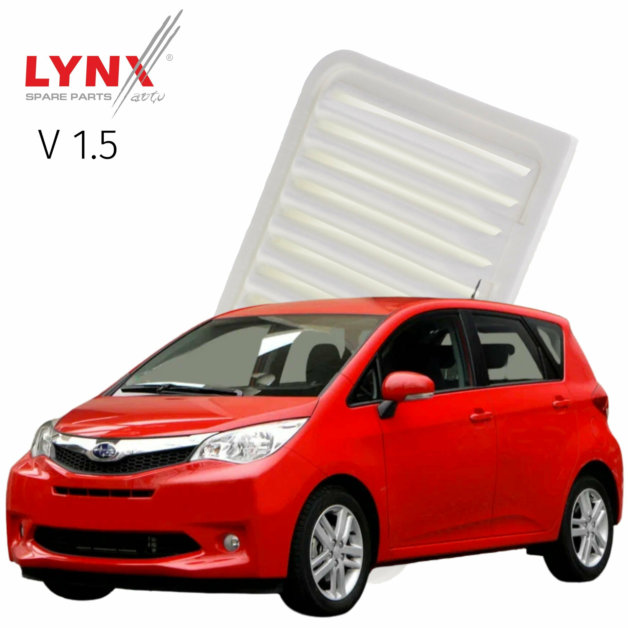 Фильтр воздушный Subaru Trezia (1) / Trezia Trezia 2010 2011 2012 2013 2014 2015 2016 V1.5 1NR-FE / 1шт LYNXauto