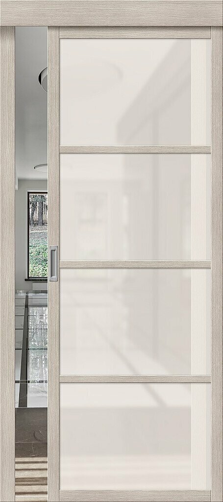 Дверь Твигги-11.3 / Цвет Cappuccino Melinga / Стекло Magic Fog / Двери Браво