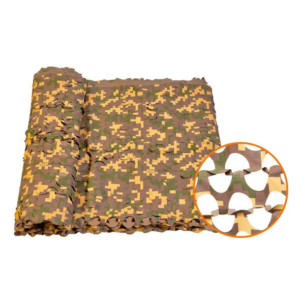 Маскировочная сеть Нитекс Пейзаж Утка 3D (зеленый, коричневый, желтый) (2,2*3 м) ПУ-3-2,2