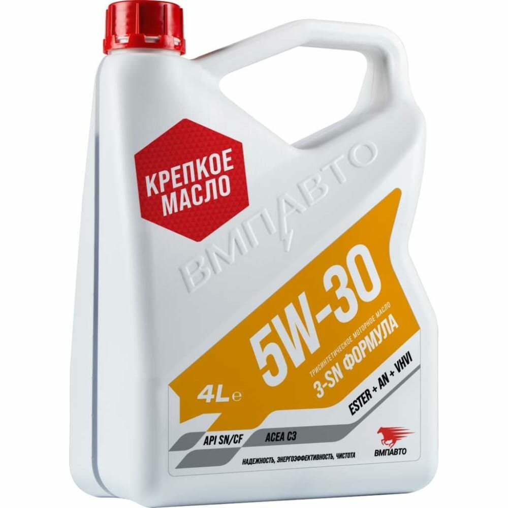 Моторное масло ВМПАВТО 3-SN 5w30, С3, SN/CF, канистра 4 л 9219