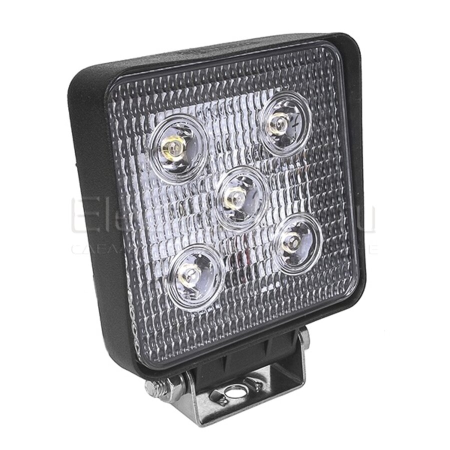 Диодная фара дальнего света Basic Square 5 Epistar 15W Spot 30°