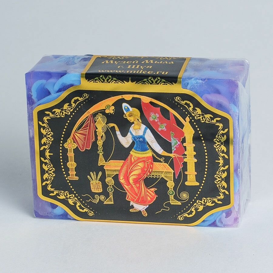 Натуральное мыло ручной работы серия палехская шкатулка "Сирень"