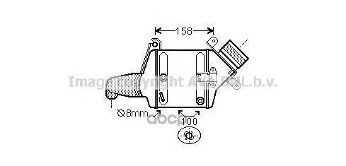 Радиатор интеркулера BMW X6 XDRIVE 50I (Right) 09/08- Ava арт. BW4381