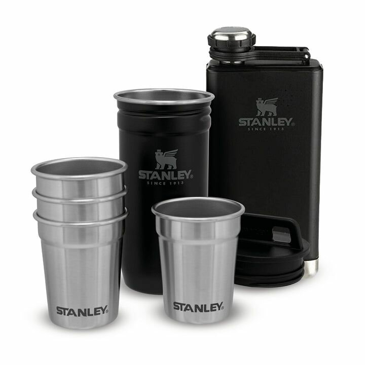 Набор походной посуды Stanley Adventure Pre-Party Shot Glass + Flask (Matte Black Pebble)