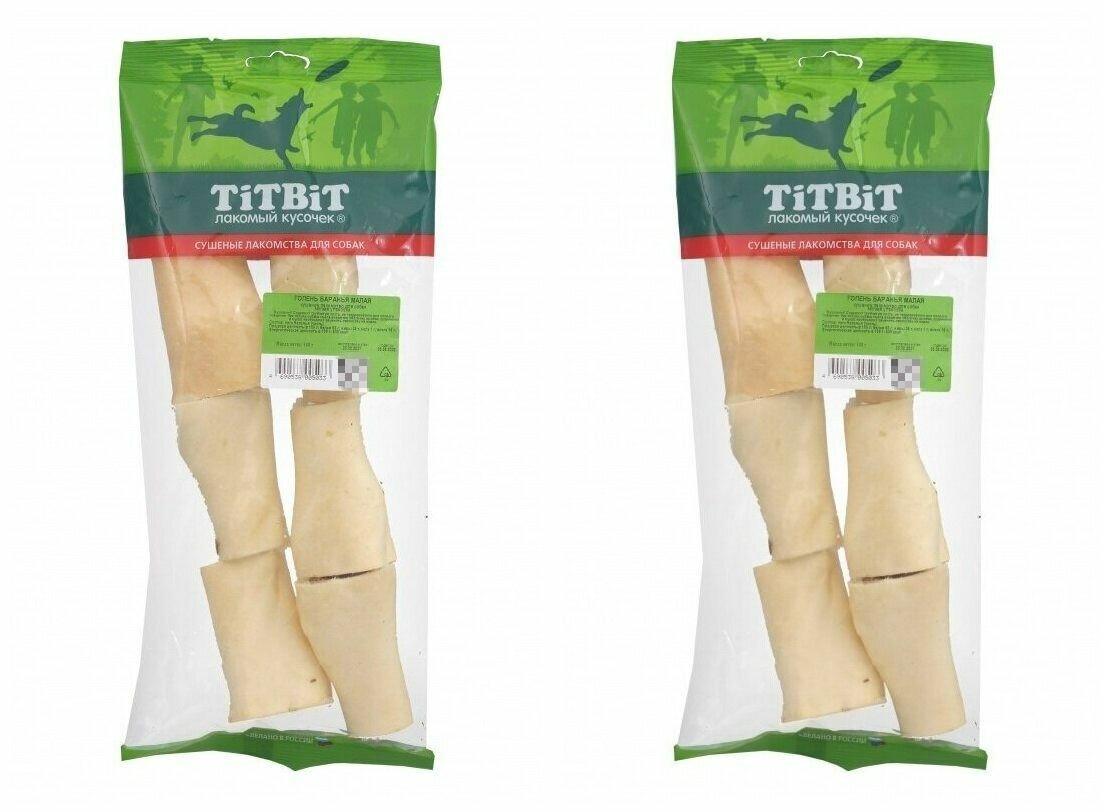 Titbit Лакомство для собак, Голень баранья малая, 75 г, 2 шт