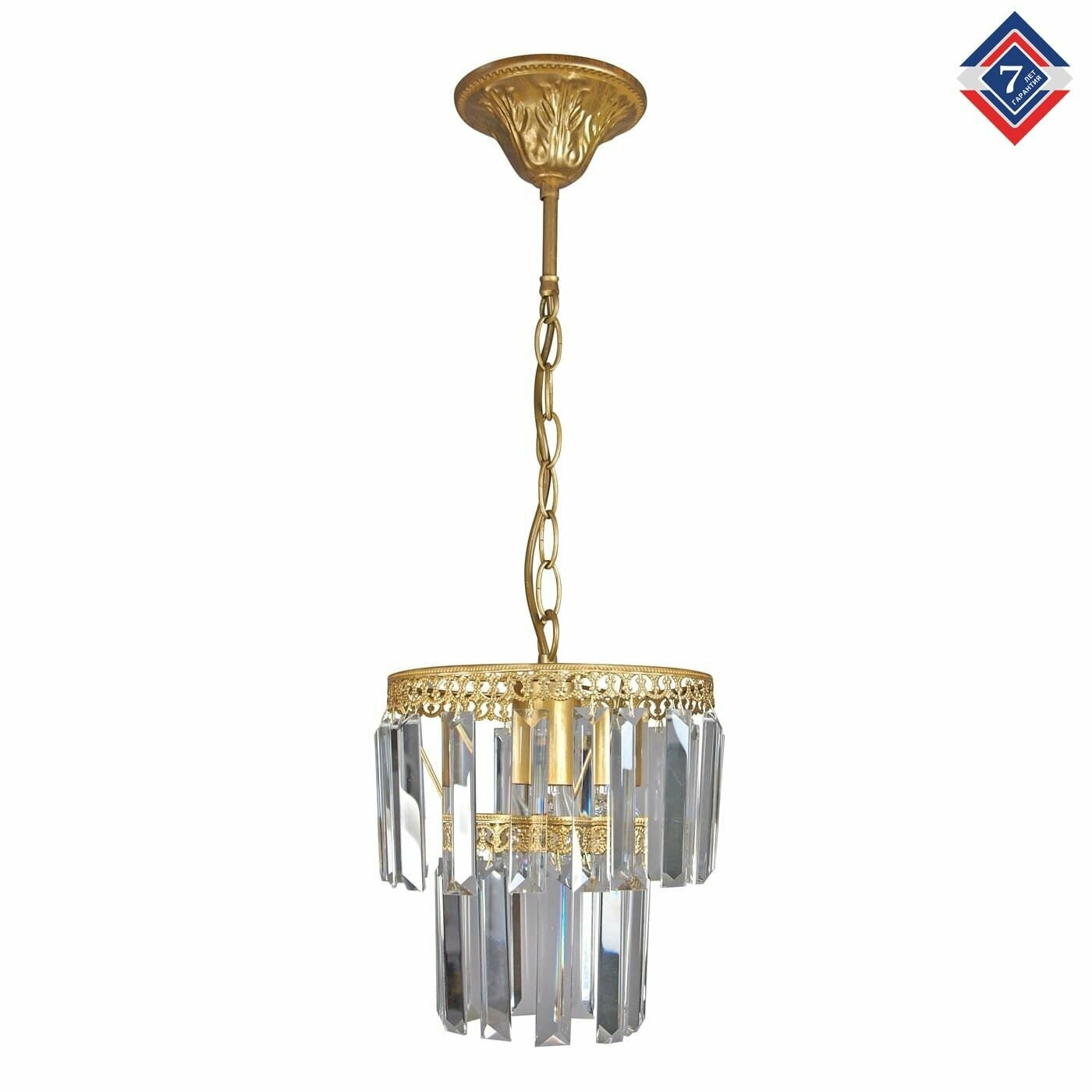 Люстра подвесная с хрусталем над столом на кухню Петрасвет Россия S2488-1