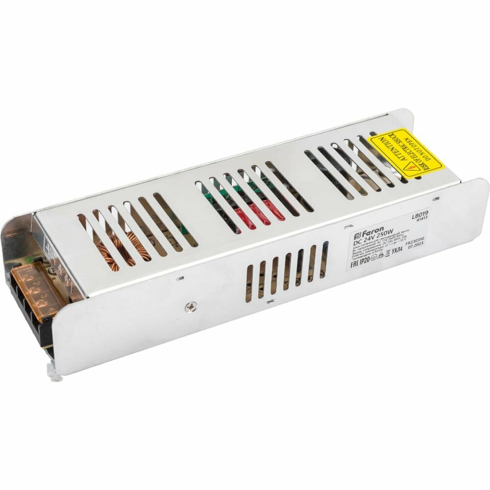 Электронный трансформатор для светодиодной ленты FERON 250W 24V (драйвер), LB019 41413