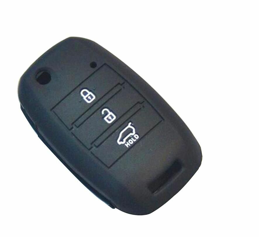 Силиконовый чехол для выкидного ключа Киа Рио 4 - Kia Rio 4 2017-2023 Kia Rio X-Line Киа Рио Икслайн 2017-2020 Kia Rio X Киа Рио Икс 2020-2023