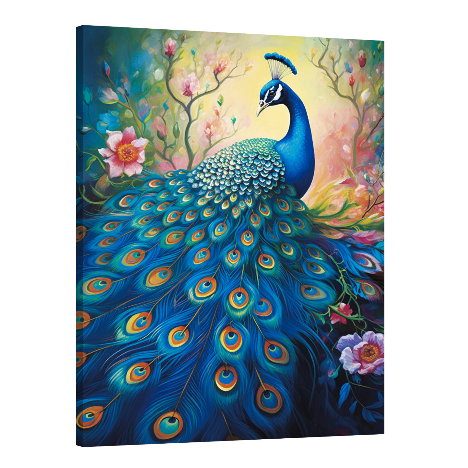 Интерьерная картина 50х70 "Павлин"